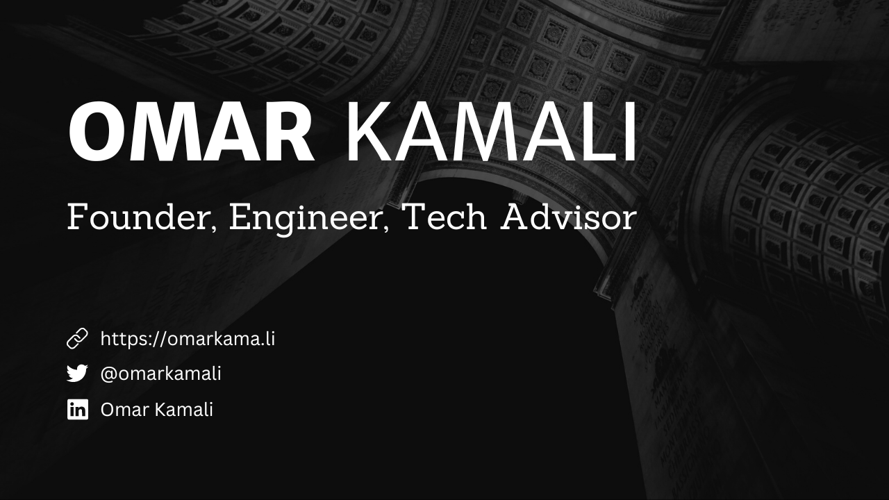 Blog | Omar Kamali | Tech Founder & AI Strategist